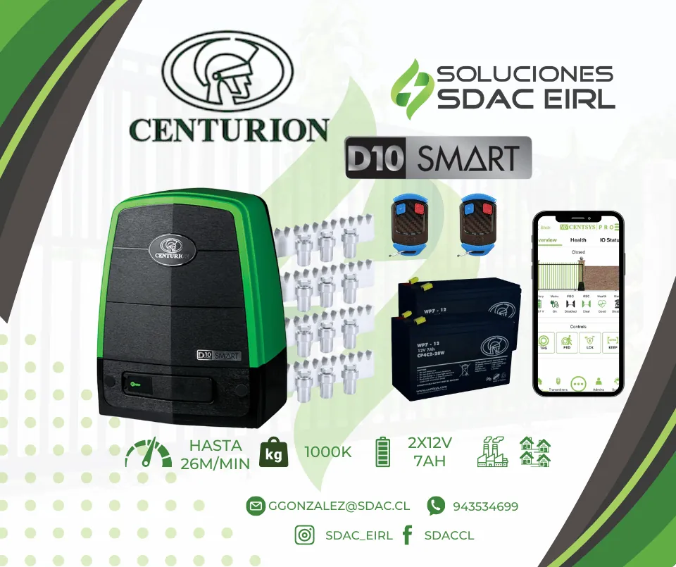Kit Centurion D10 Smart - Soluciones SDAC E.I.R.L