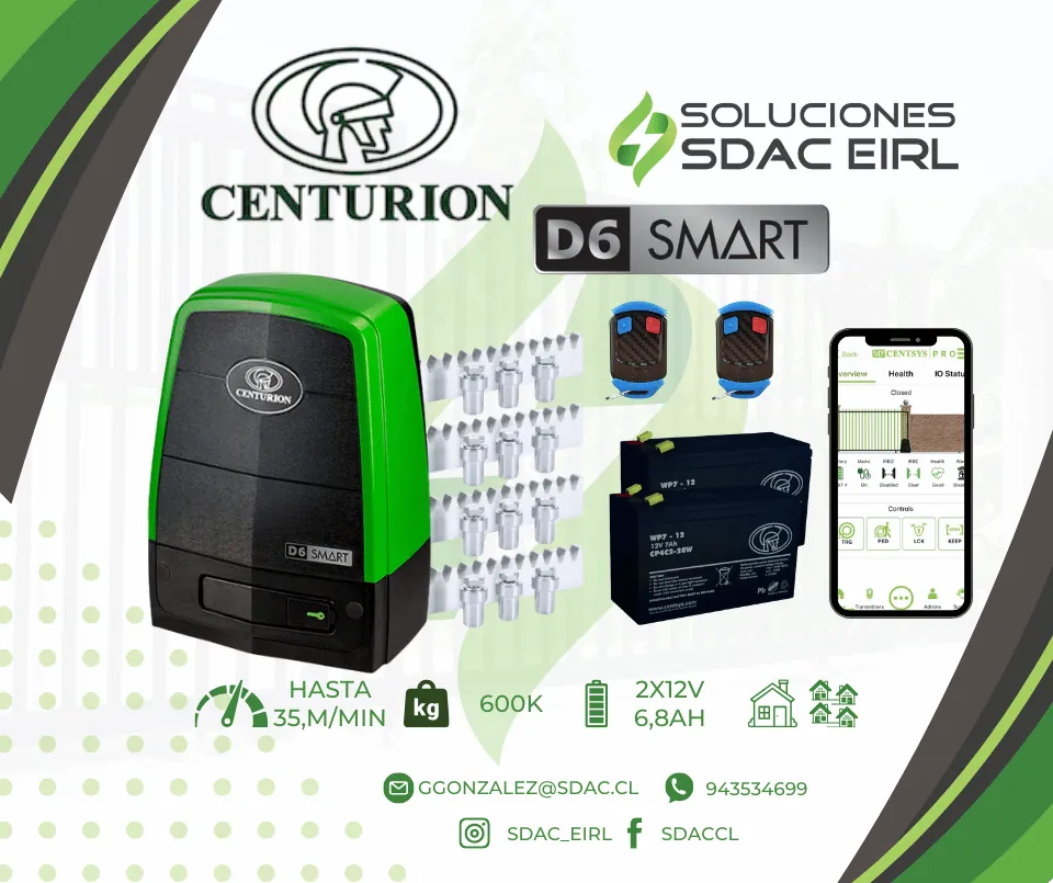 Kit Centurion D6 SMART - Soluciones SDAC E.I.R.L